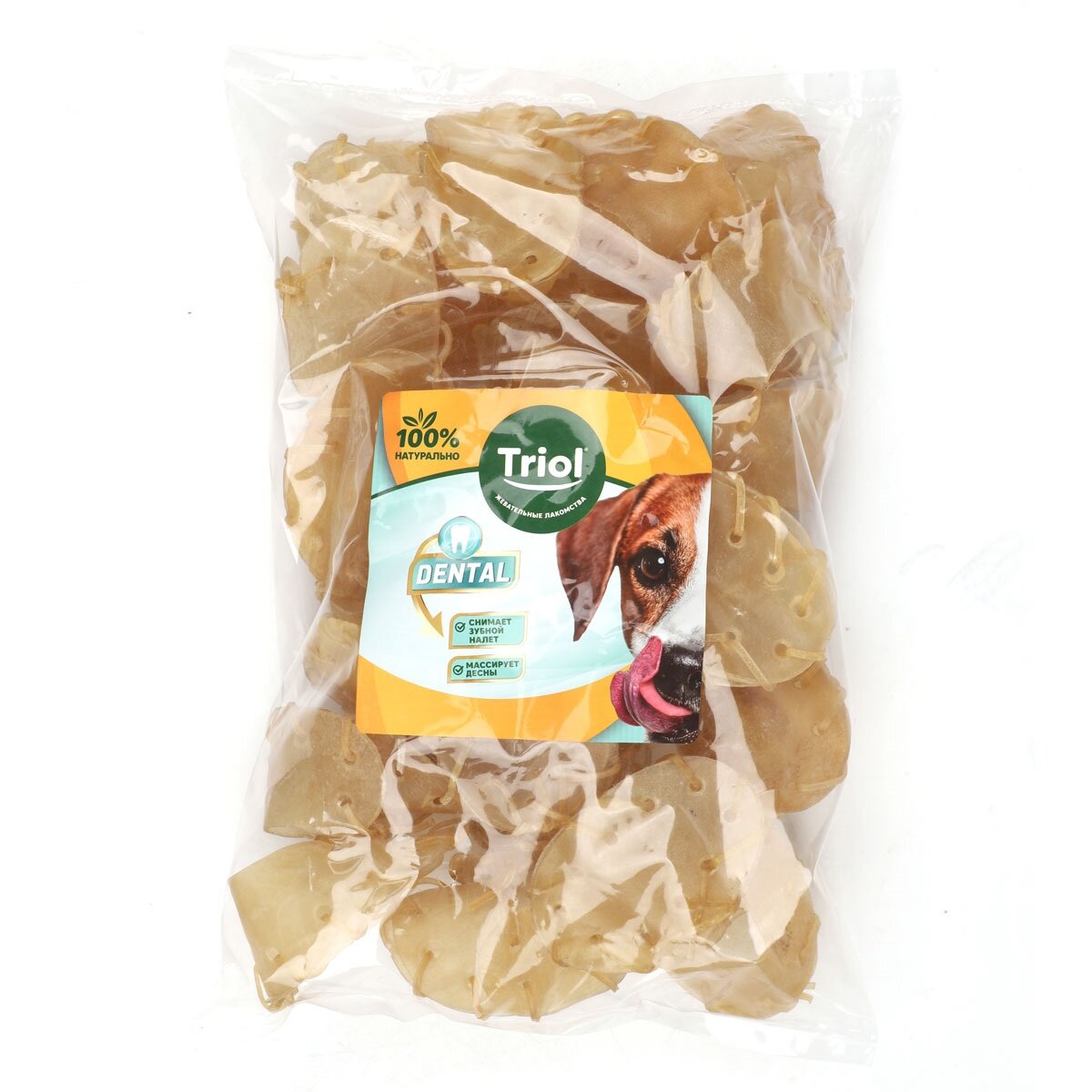 Triol Ботинки вкусные для собак 7,5см, пакет 25шт, серия DENTAL, 300г