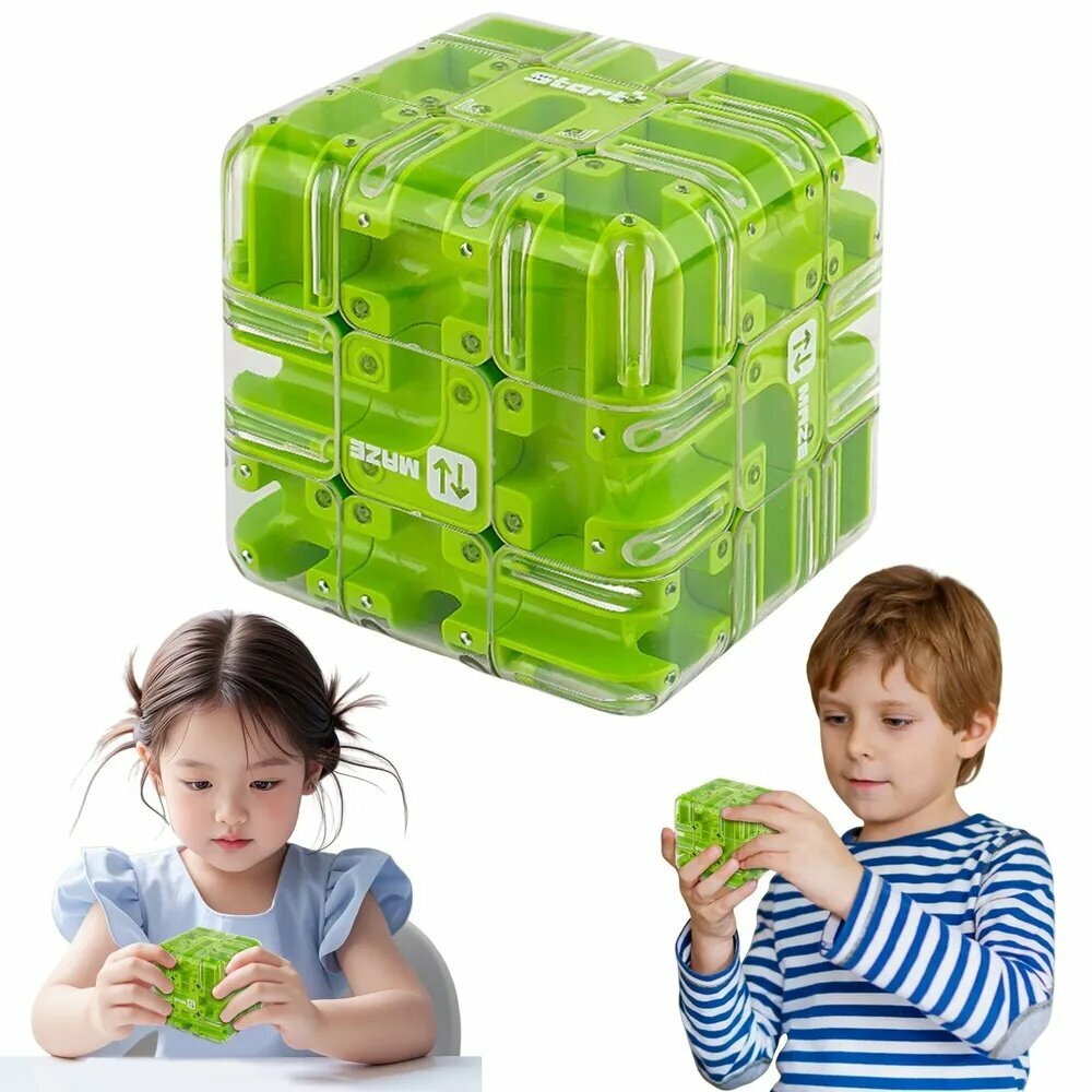 Игровые игрушки-лабиринты с 3D-головоломками, Кубик Рубика на шарикоподшипниках, Сенсорные игрушки