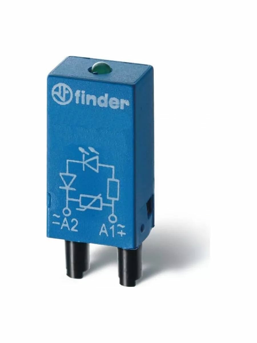 Модуль индикации и защиты зеленый светодиод 6-24VAC/DC 9902002459 FINDER