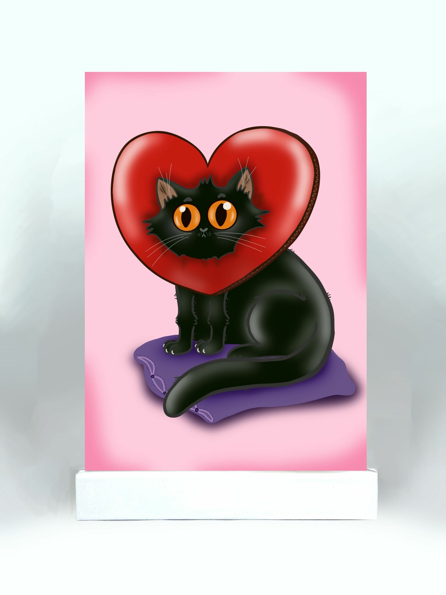 Открытка с котиком для любимых