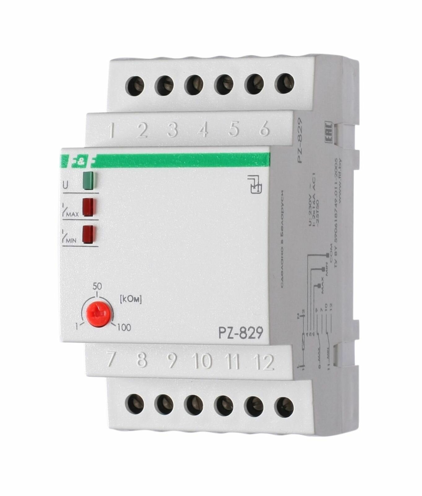 Реле контроля уровня жидкости Евроавтоматика F&F поплавковое, для вертикального монтажа, длина кабеля 2 метра