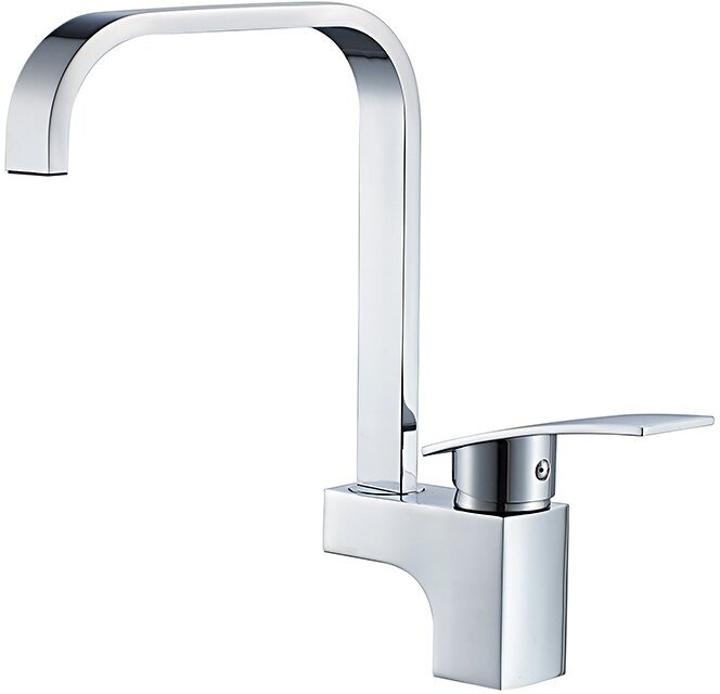Смеситель Ledeme L4070, для кухни, длина излива 177 мм, рычажное управление, хром