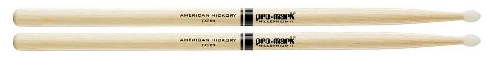 TX2BN 2B Барабанные палочки, орех гикори, нейлоновый наконечник, ProMark
