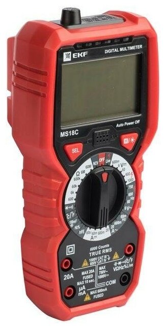 Мультиметр цифровой MS18C Expert, EKF IN-180701-PM18C (1 шт.)