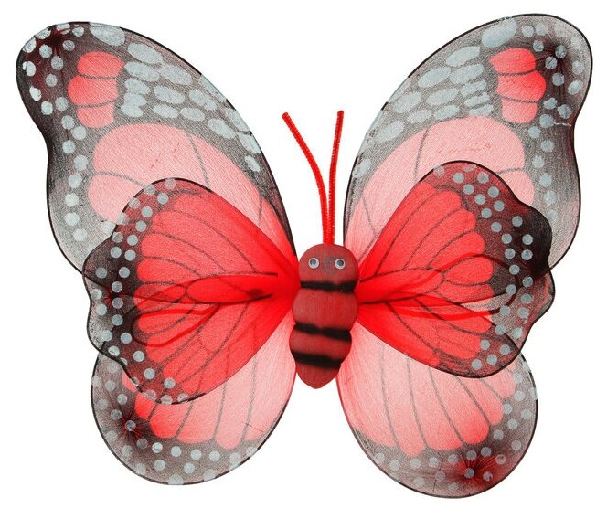Крылья бабочки красные