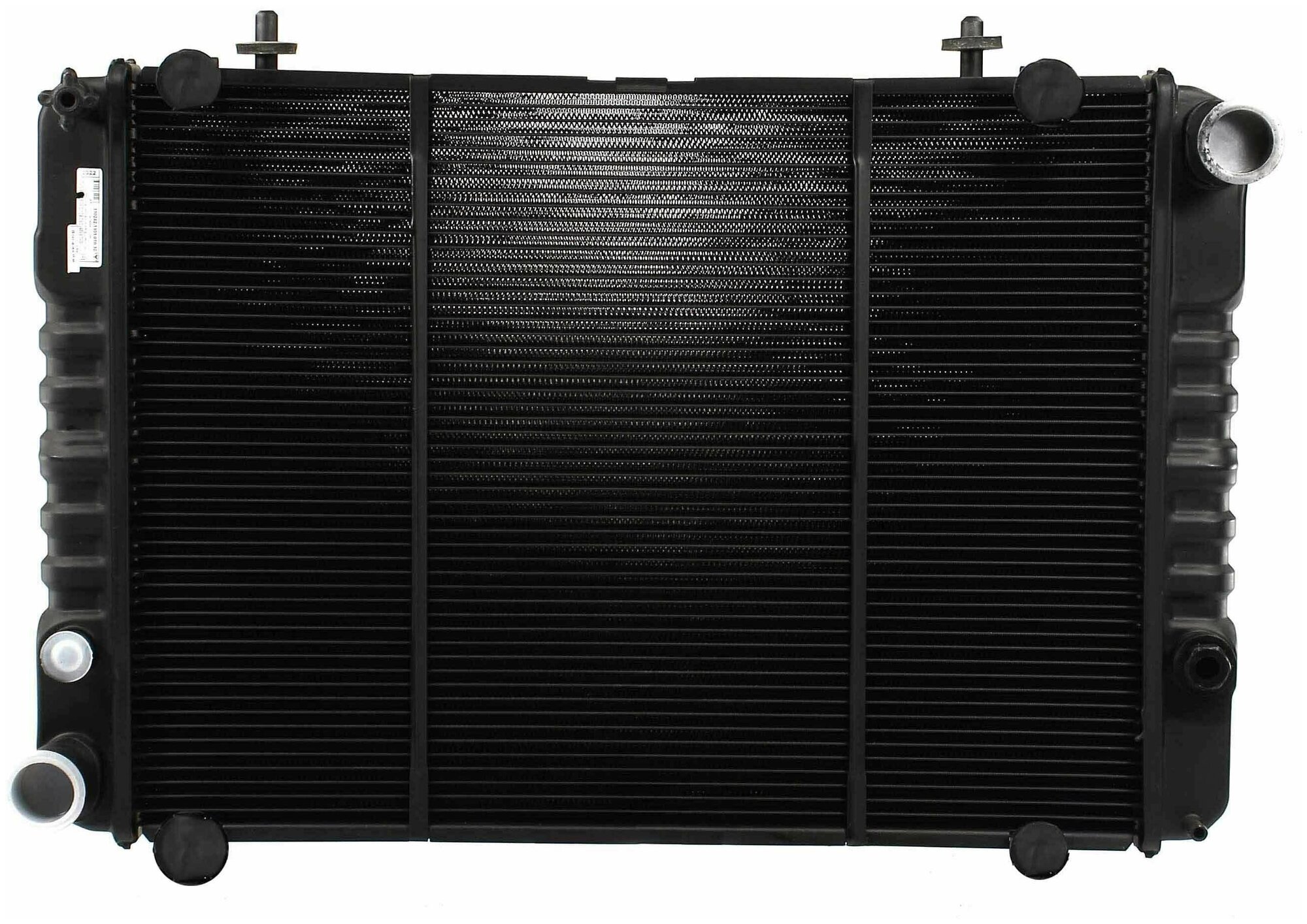 Радиатор охлаждения для автомобилей Газель медный, 2-рядный рамка с 1999 г. теплоотдача +15%