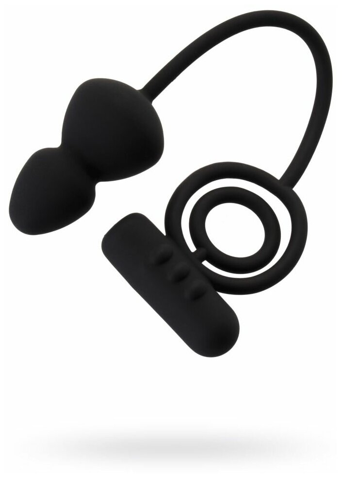 Erotist Анальный стимулятор Ruffle M-Size 541306 6.5 см, черный