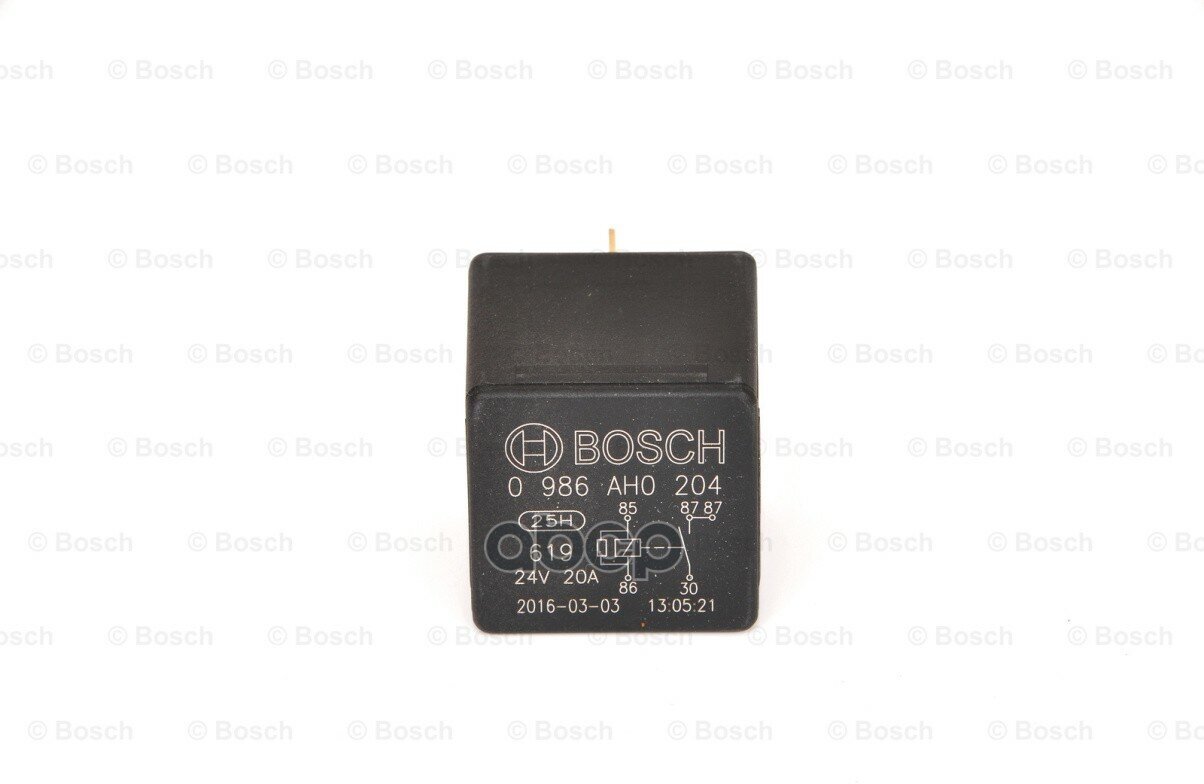 Реле! 5-pin, 24V, 20A MB, MAN TGA Bosch арт. 0986AH0204