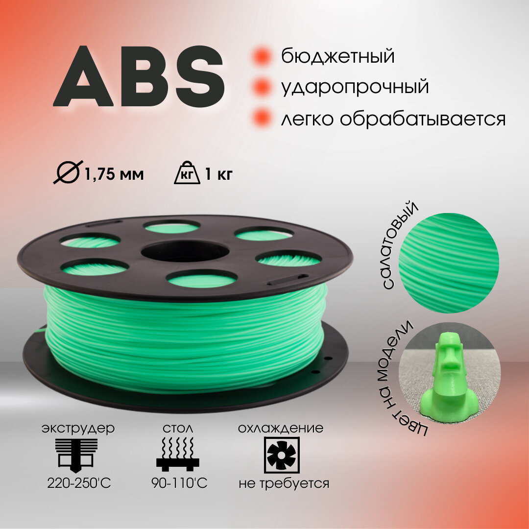 Салатовый ABS пластик Bestfilament для 3D-принтеров 1 кг (1,75 мм)