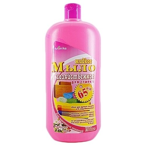 Мыло Aromika "Свежесть сада", Color, для стирки, 65%, жидкое, 1100 мл