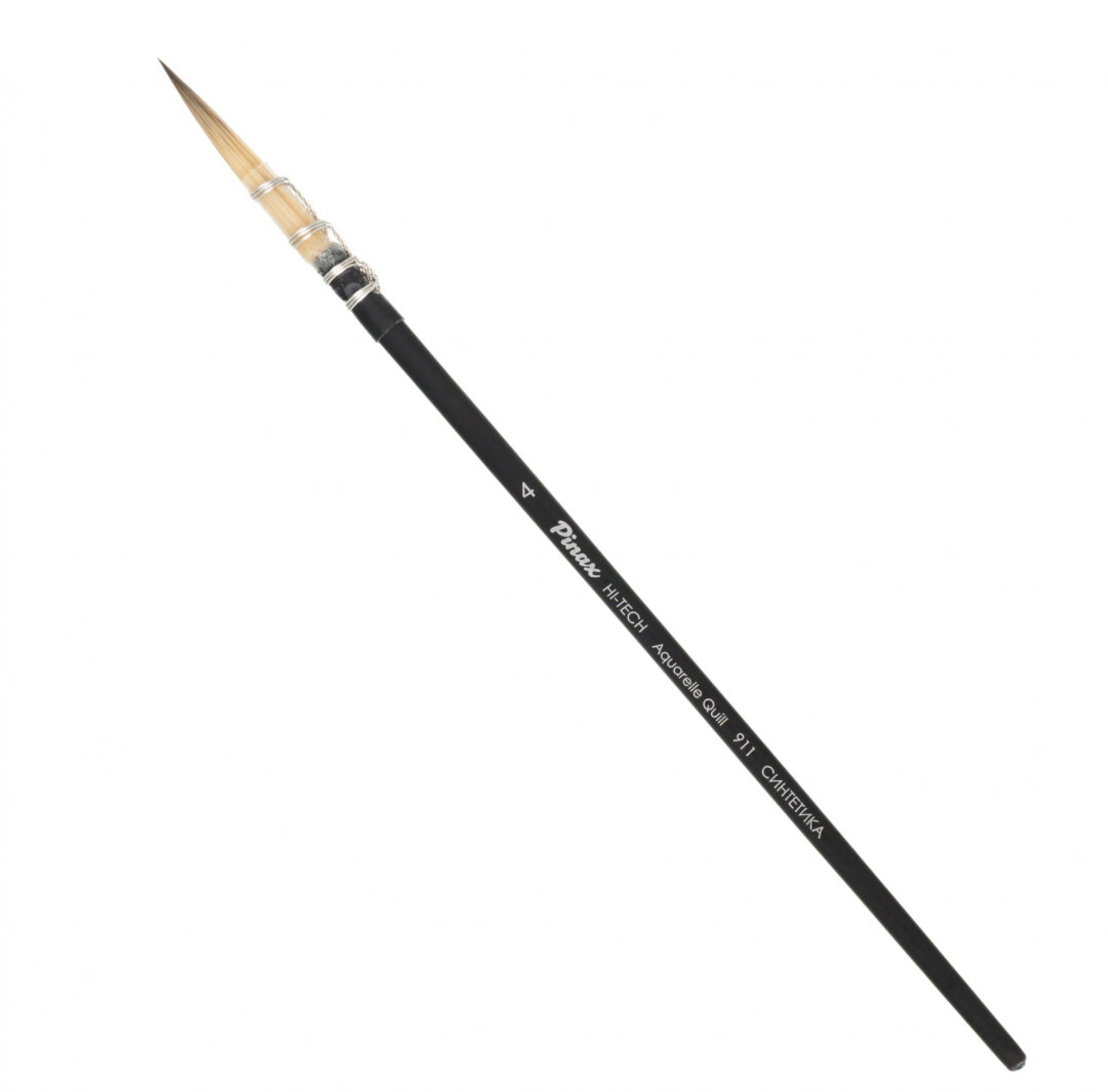 Pinax Кисть Pinax "Hi-tech Aquarelle Quill" Синтетика круглая №4