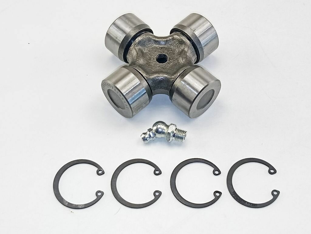 Крестовина карданного вала для а/м УАЗ, для а/м ГАЗ с масленкой, с кольцами