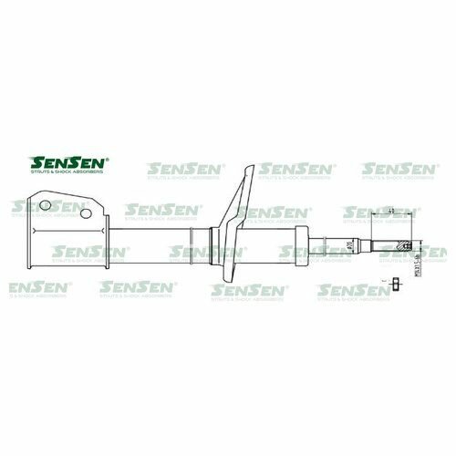 Аморт. перед. газ Renault Thalia, Symbol Sensen 42130713