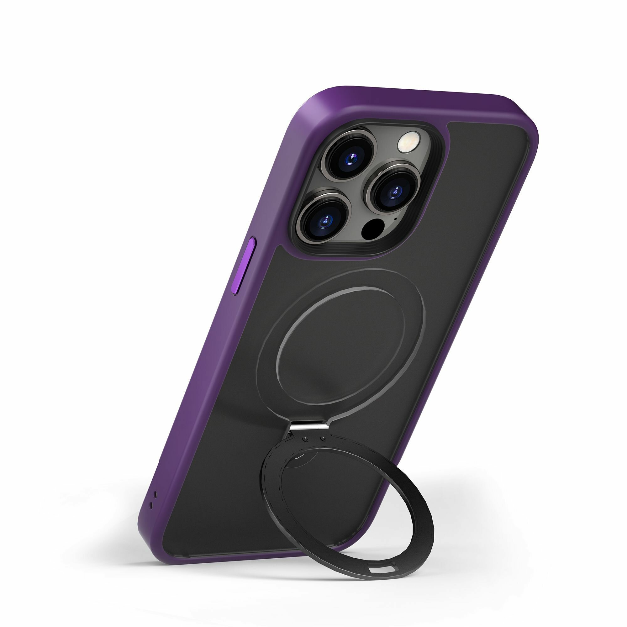 Чехол с подставкой Wiwu ZMM-010 for iPhone 15 Pro Max 6.7" (Purple)