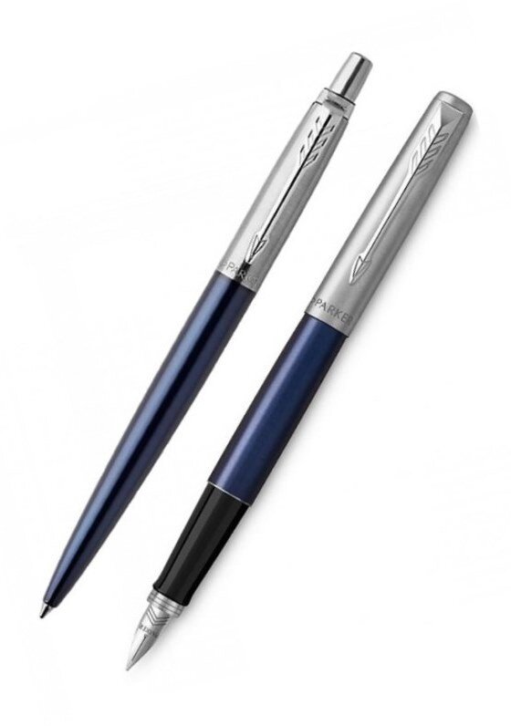 Подарочный набор: Перьевая и Шариковая ручки Parker Jotter Royal Blue CT 1953186-2030950