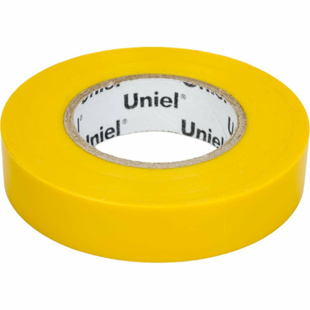 Изоляционная лента Uniel YEL UIT-135P 04506, морозостойкая, огнестойкая, ПВХ‑основа с резиновым клеем
