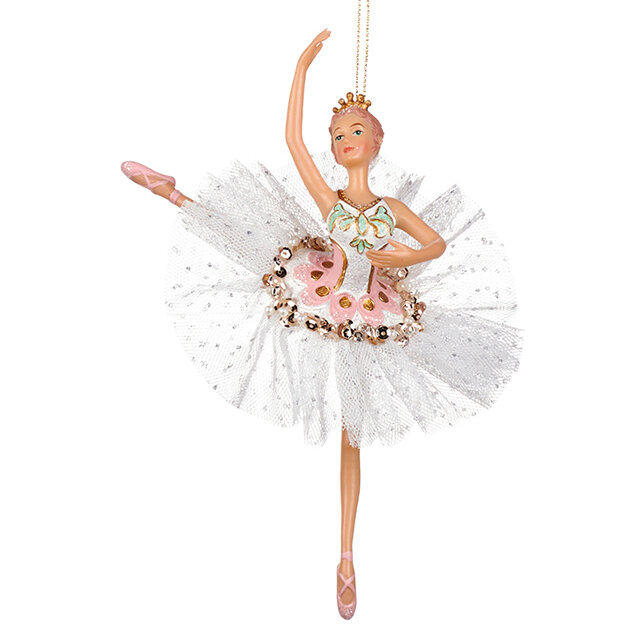 Елочная игрушка Балерина Люсиль - Зимняя пьеса 19 см, подвеска, Goodwill, TR22314-2