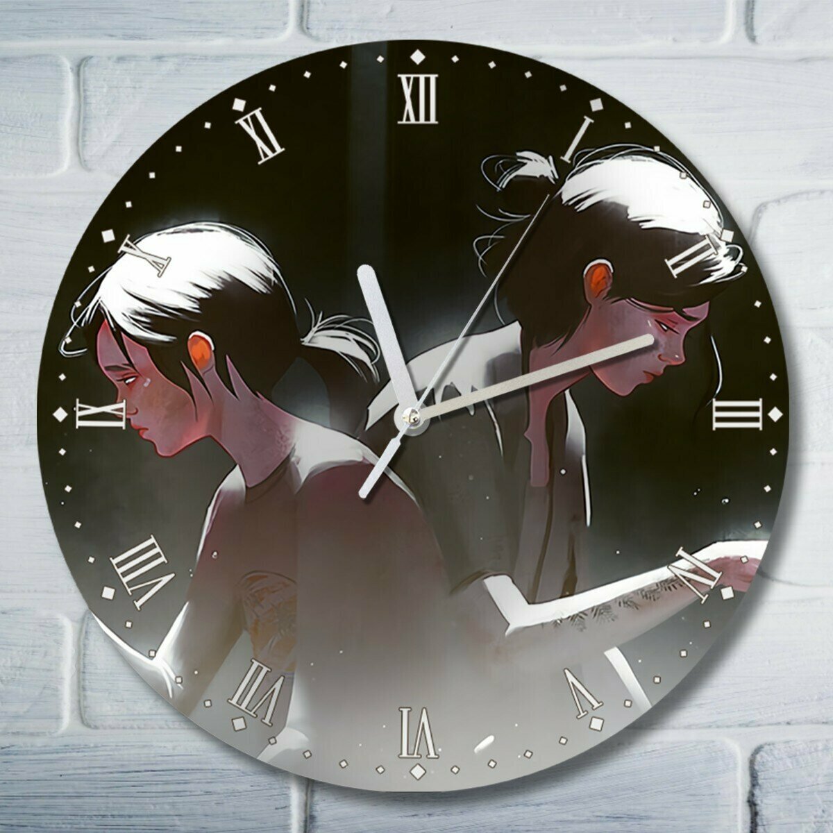 Настенные часы УФ с рисунком игры the last of us 2 одни из нас 2 - 4322