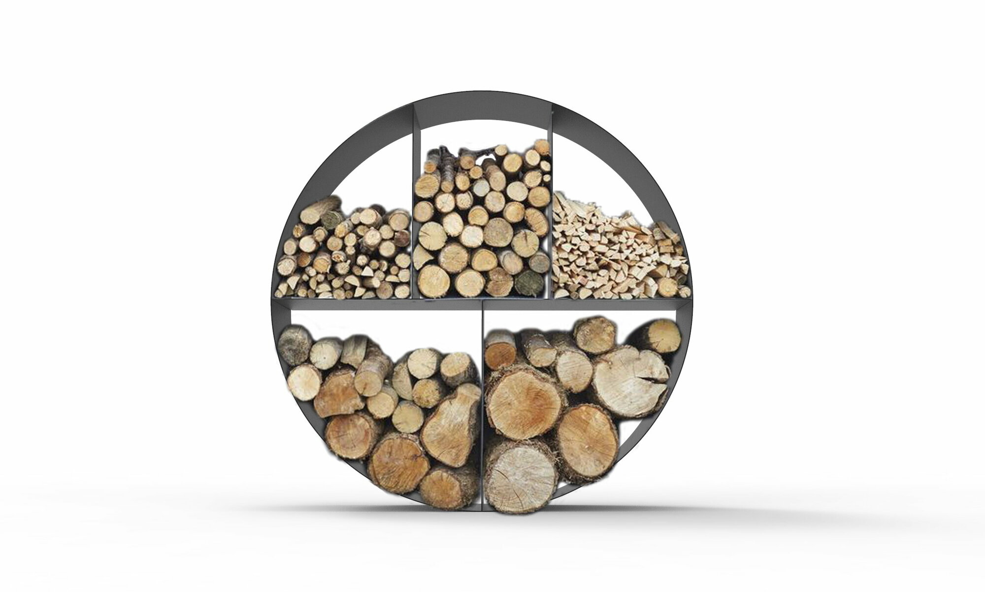 Дровница круглая дизайнерская