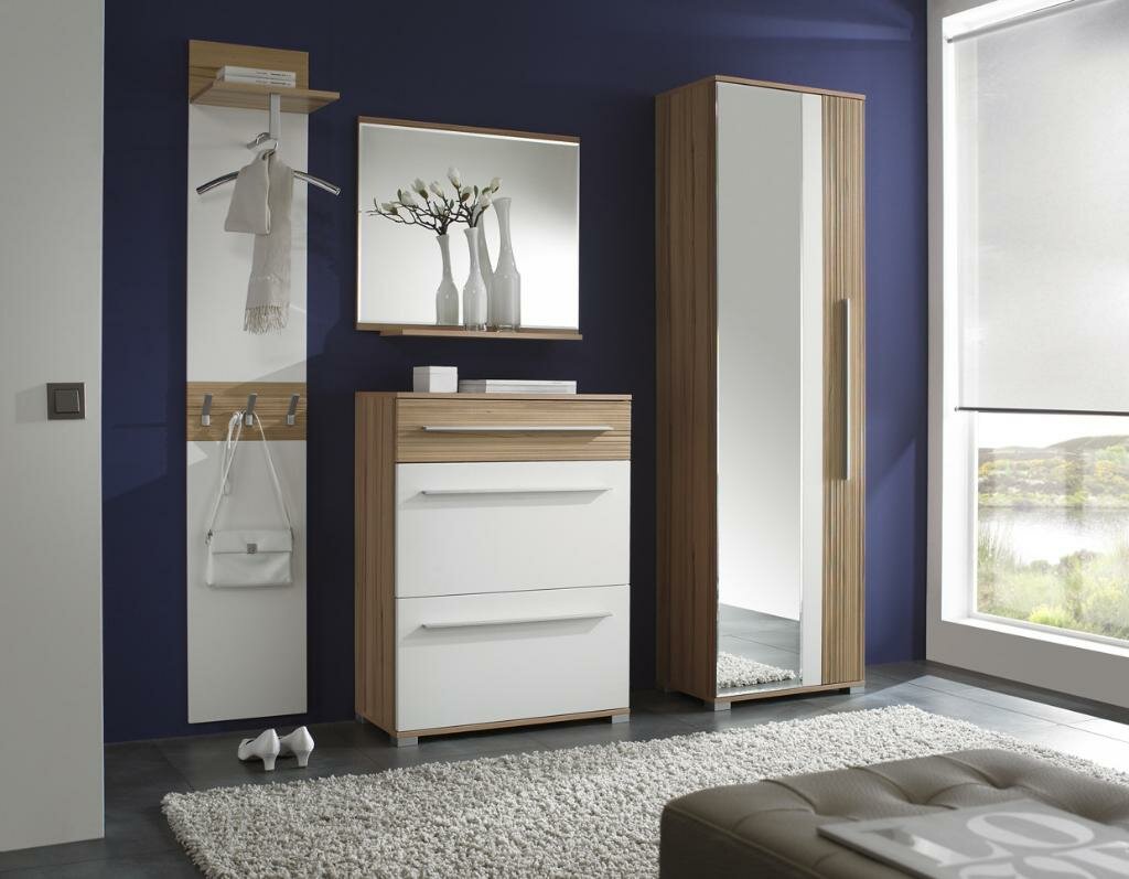 Прихожая Галант-1 МДФ Белый для одежды 255*210*35