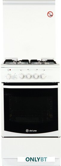 Плита De Luxe 506040.01гэ(кр) белый