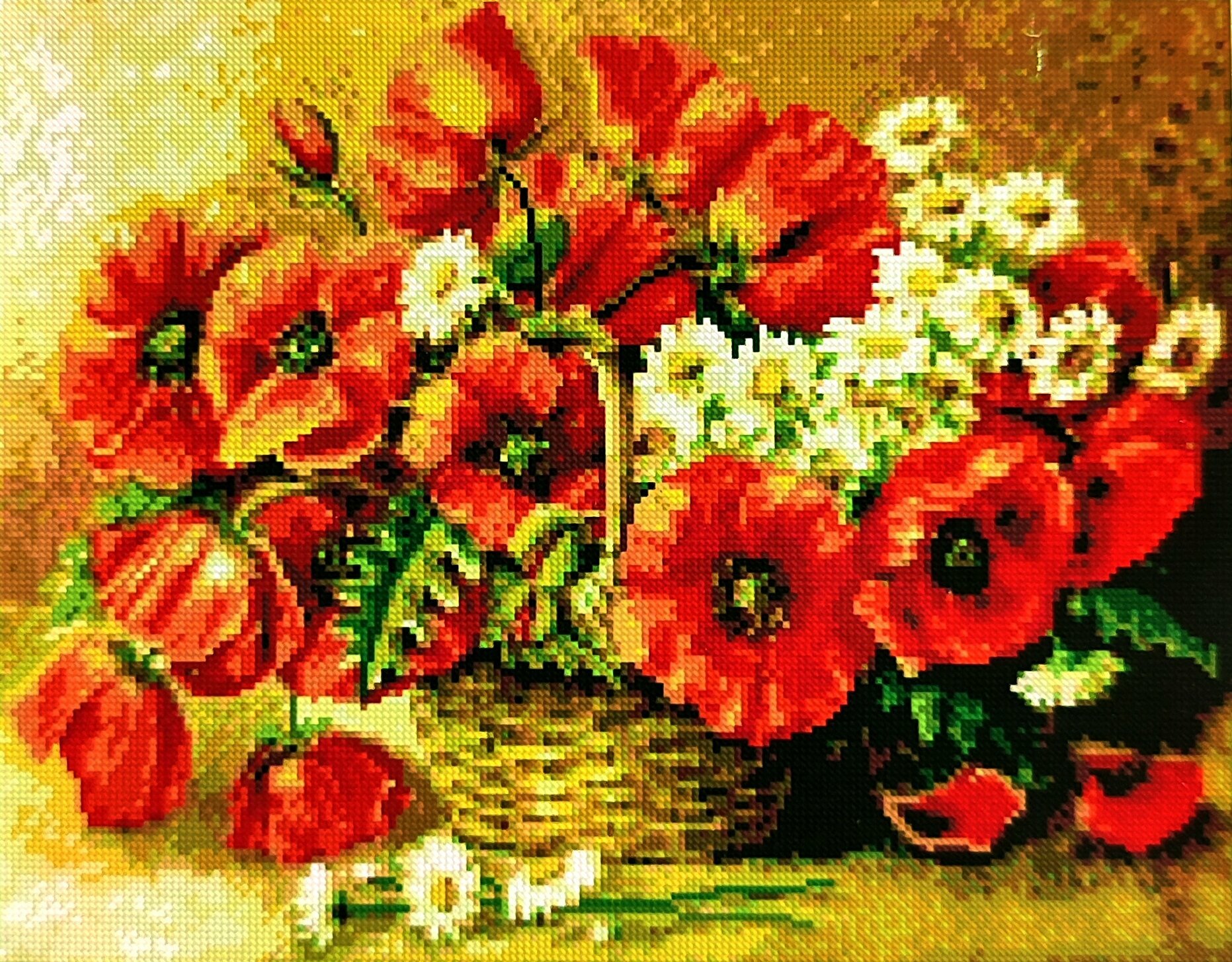 Алмазные мозаика круглые стразы 40/50 цветы, розы, маки, ирисы, пионы, полевые, натюрморт, бабочка, пироженое