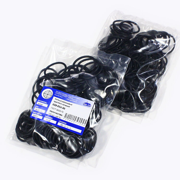 Кольца резиновые уплотнительные круглого сечения 029-034-30-2-2 (28.5 x 3) (упаковка 100 шт. ±5%)