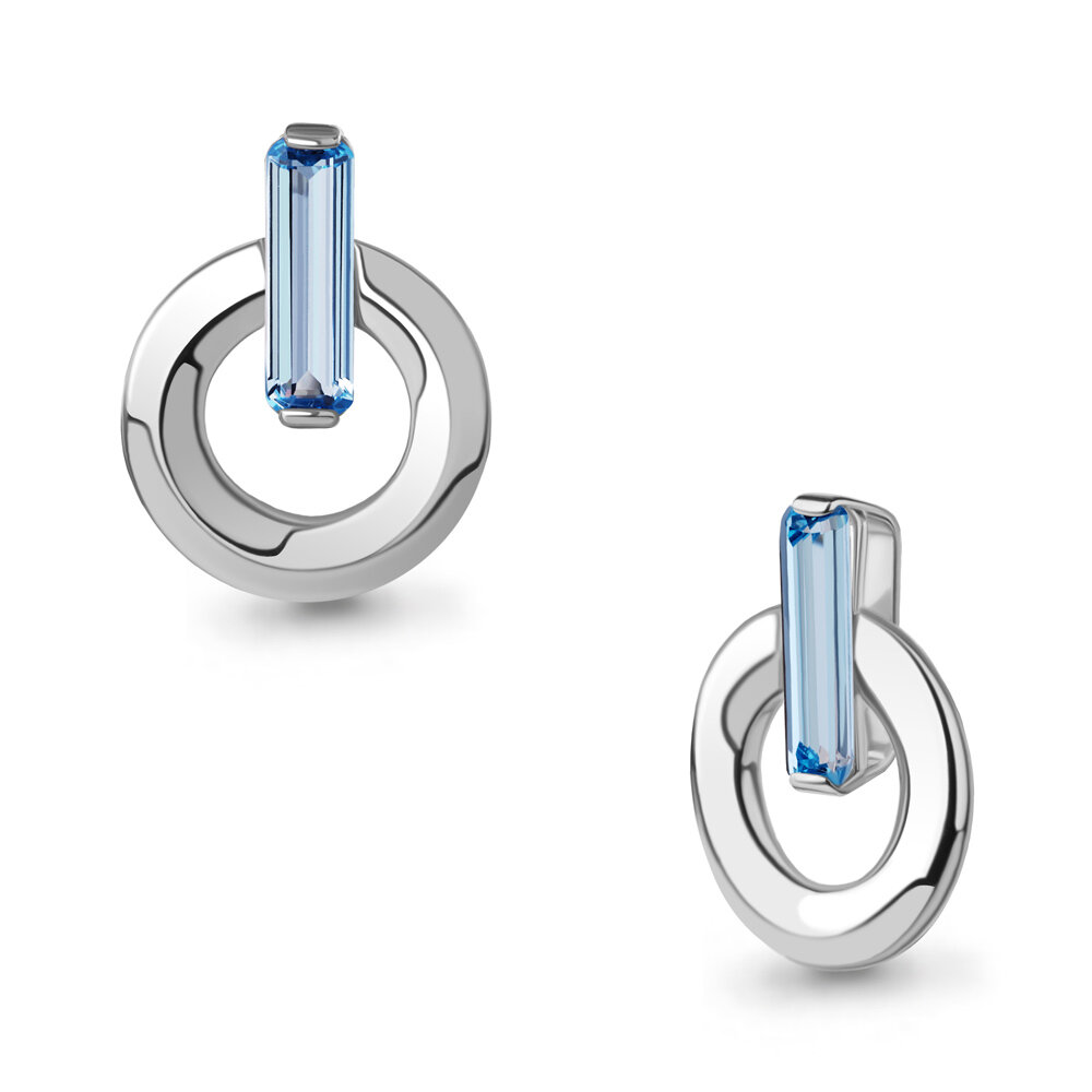 Подвеска, серебро, 925 проба, родирование, топаз синтетический