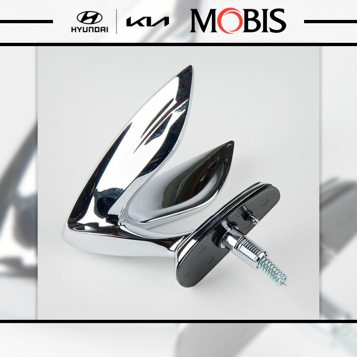 Эмблема на капот из хромированной стали для Hyundai Equus 2009-2015 / арт. 863203N000 / бренд MOBIS