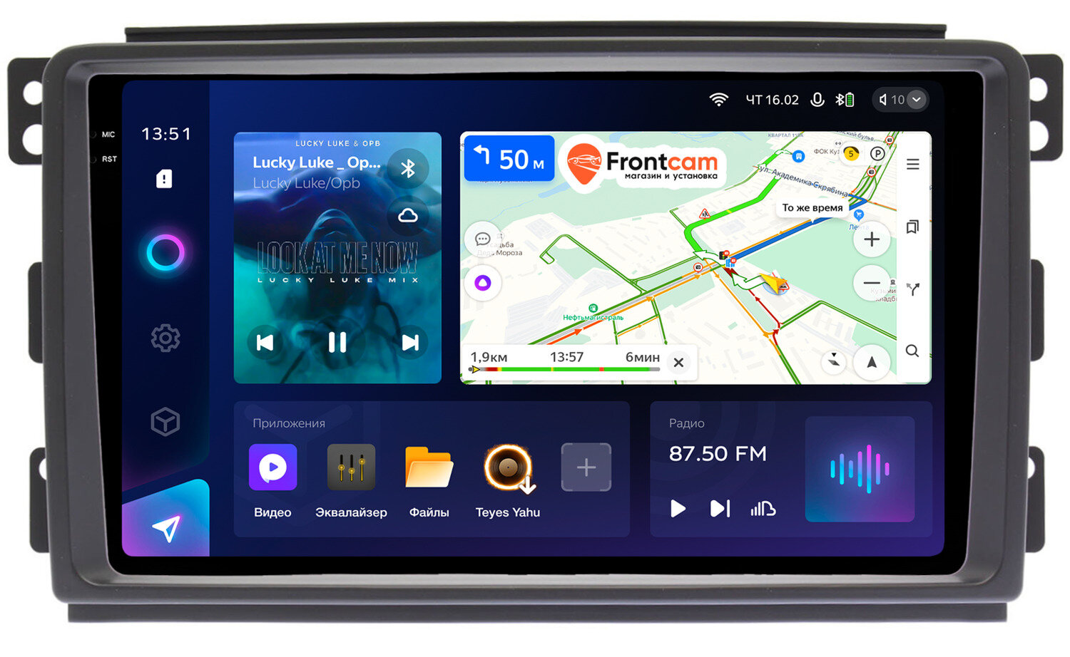 Штатная магнитола Smart Forfour 2004-2006, Fortwo 2 2007-2011 Teyes CC3 2K 360 6/128 9.5" RM-9289 Android 10 (4G-SIM, DSP, QLed)
