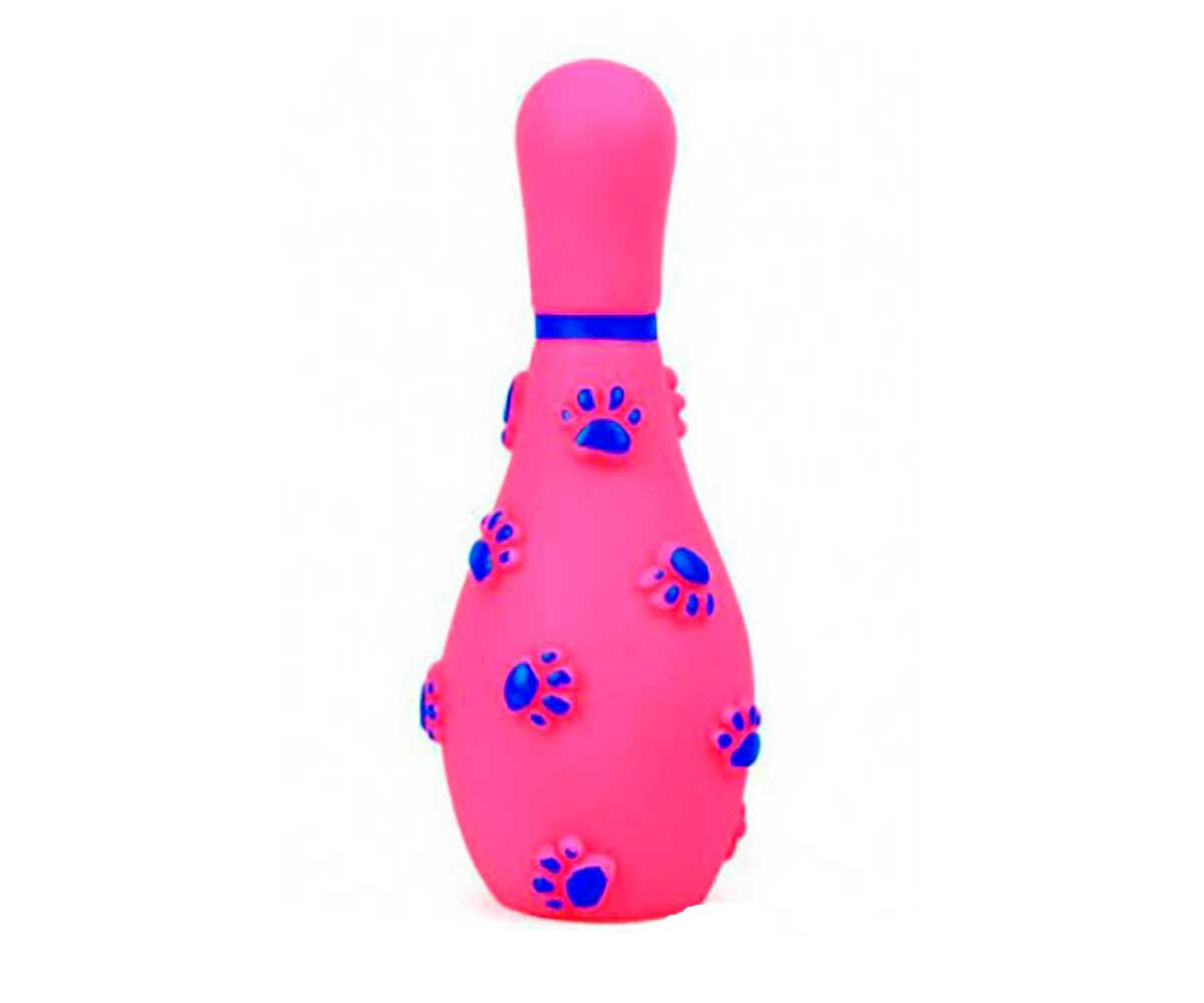 Игрушка-пищалка Nunbell для собак кегля резина 30919-0168 14,5*5,9см