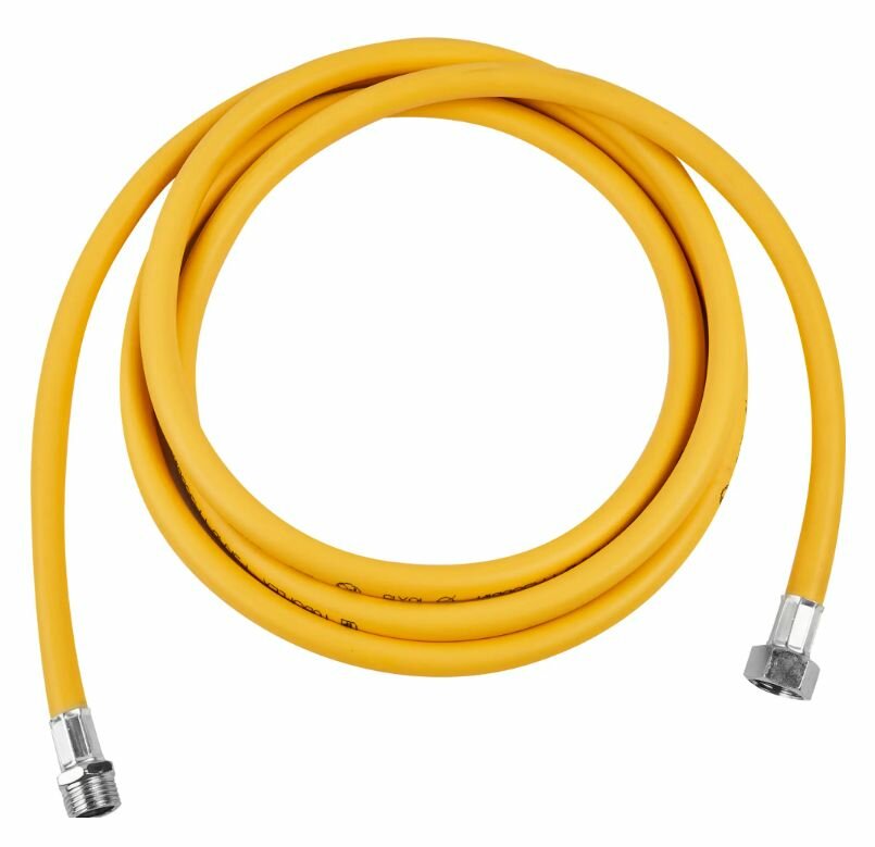 Газовый шланг армированный Tuboflex 1/2", внутренняя резьба - наружная резьба, 3 м