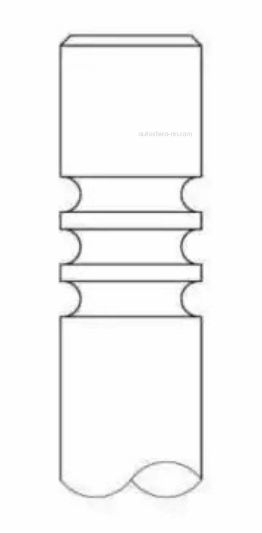 INTERVALVES 3056032 клапан двигателя впускной