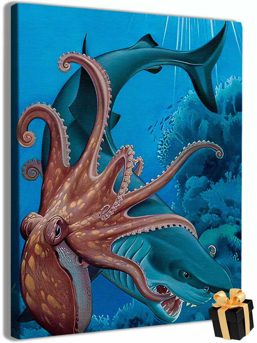 Картина по номерам осьминог