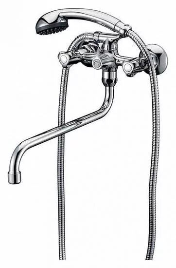 Душевой гарнитур Zenta Z0602, вертикальный, латунь/хром, аксессуары включены