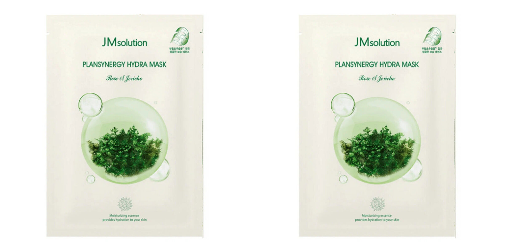 Тканевая маска для лица Jmsolution увлажняющая с розой Иерхона, Plansynergy Hydra Mask Rosa Of Jericho, 30 мл, 2 шт
