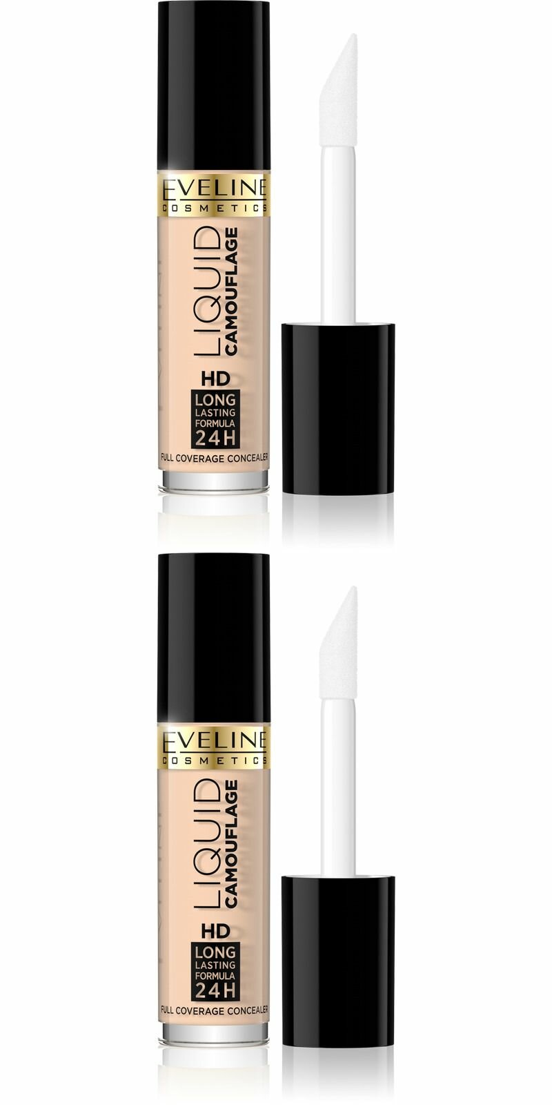 Eveline Cosmetics Консилер для лица Liguid Camouflage, тон 06 Ivory, 5 мл, 2 шт.