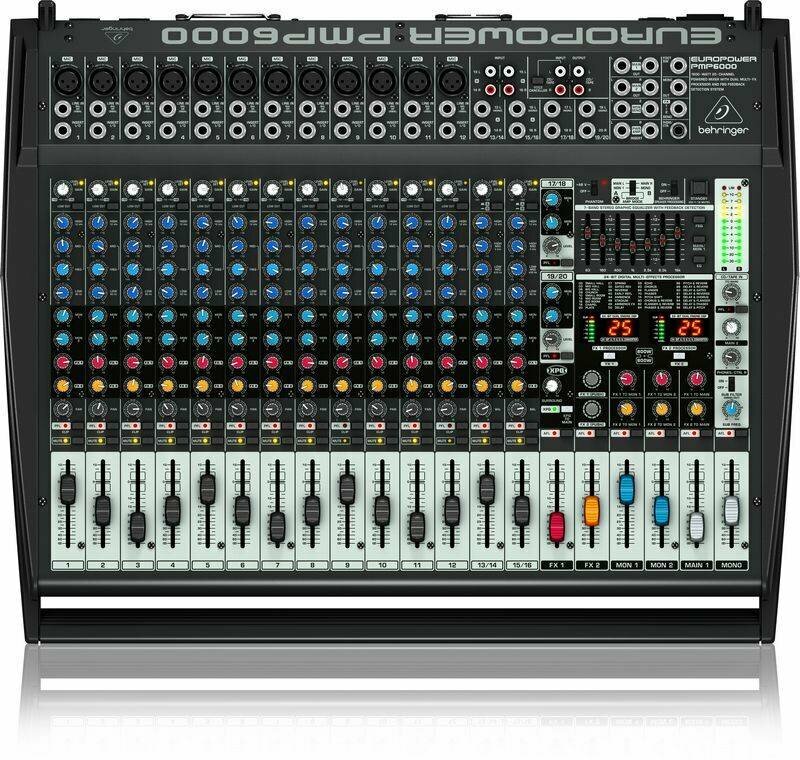 BEHRINGER EUROPOWER PMP6000 активный микшер, 1600 Вт, 20 каналов