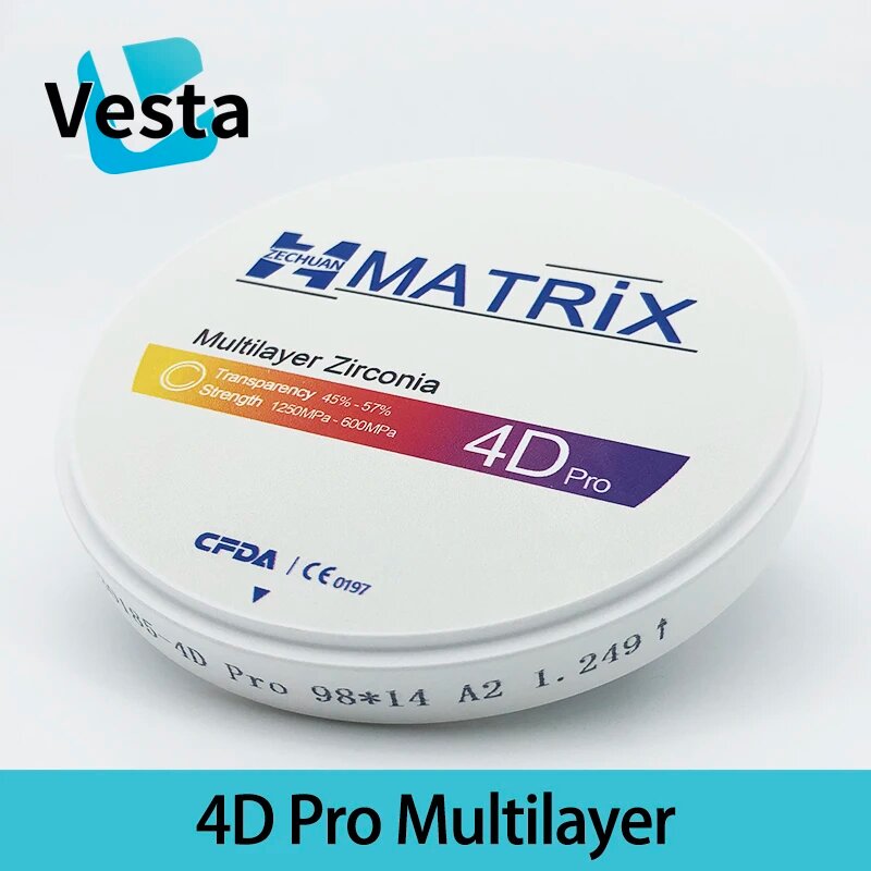 Дисковый блок 4D Pro цирконий 98x16mm A3