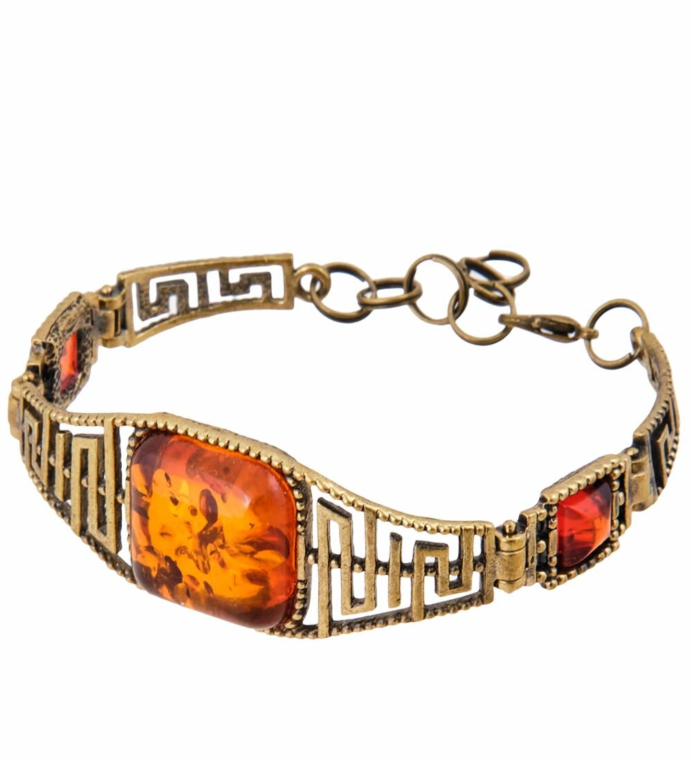 Браслет, янтарь