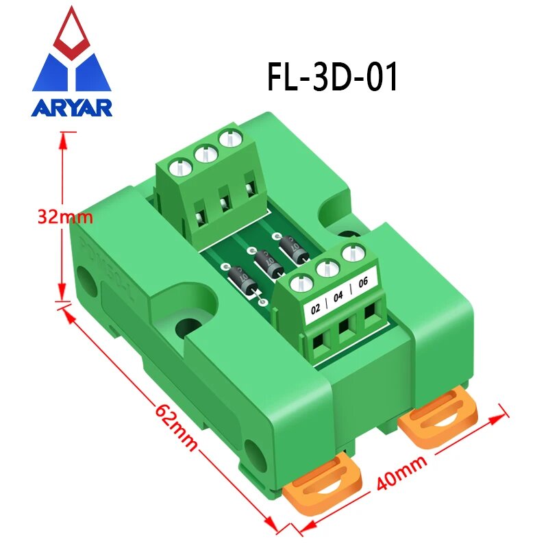 Диодный модуль ARYAR FL-3D-01 1A 1000V 3 Channels