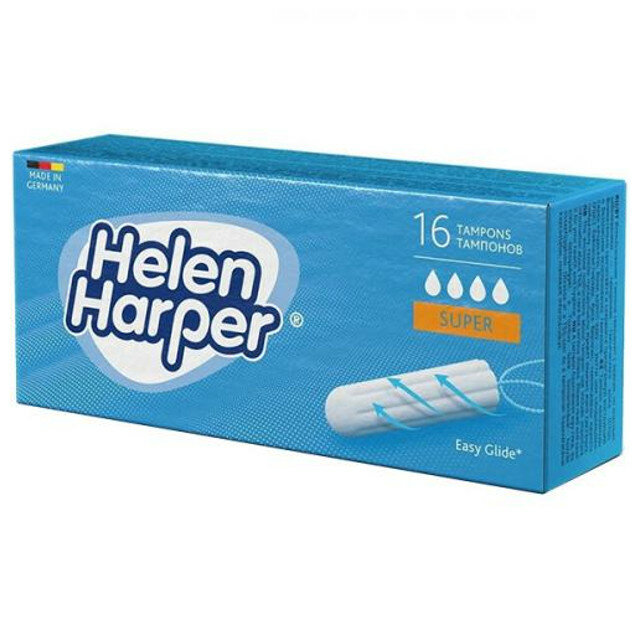 HELEN HARPER Super 16 шт тампоны женские сверх впитывающие без ароматизаторов