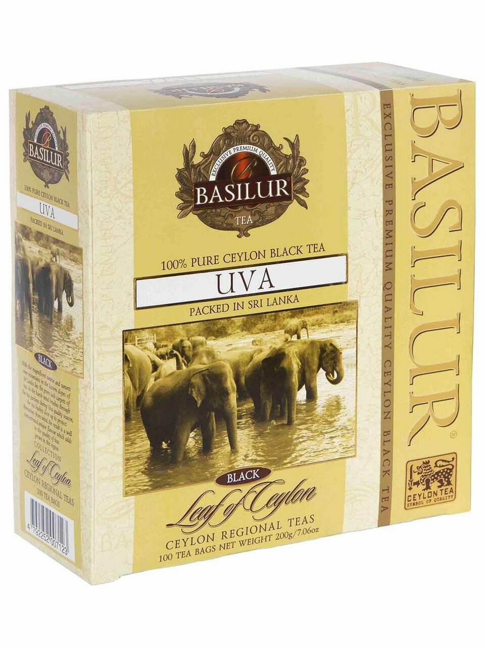 Чай черный BASILUR Uva Цейлонский байховый, 100пак x 3 упаковки