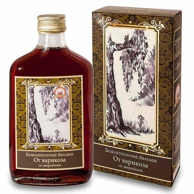 Бальзам безалкогольный "От варикоза" со зверобоем 250 мл