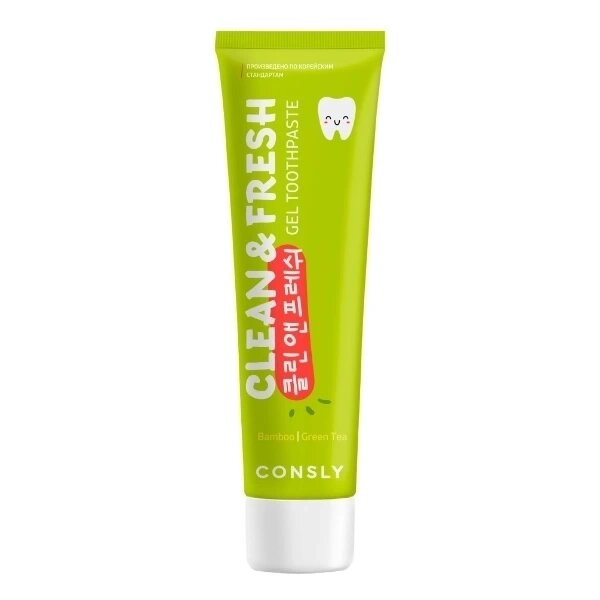 Consly Clean & Fresh Bamboo & Green Tea Gel Toothpaste Гелевая зубная паста с экстрактами бамбука и зеленого чая