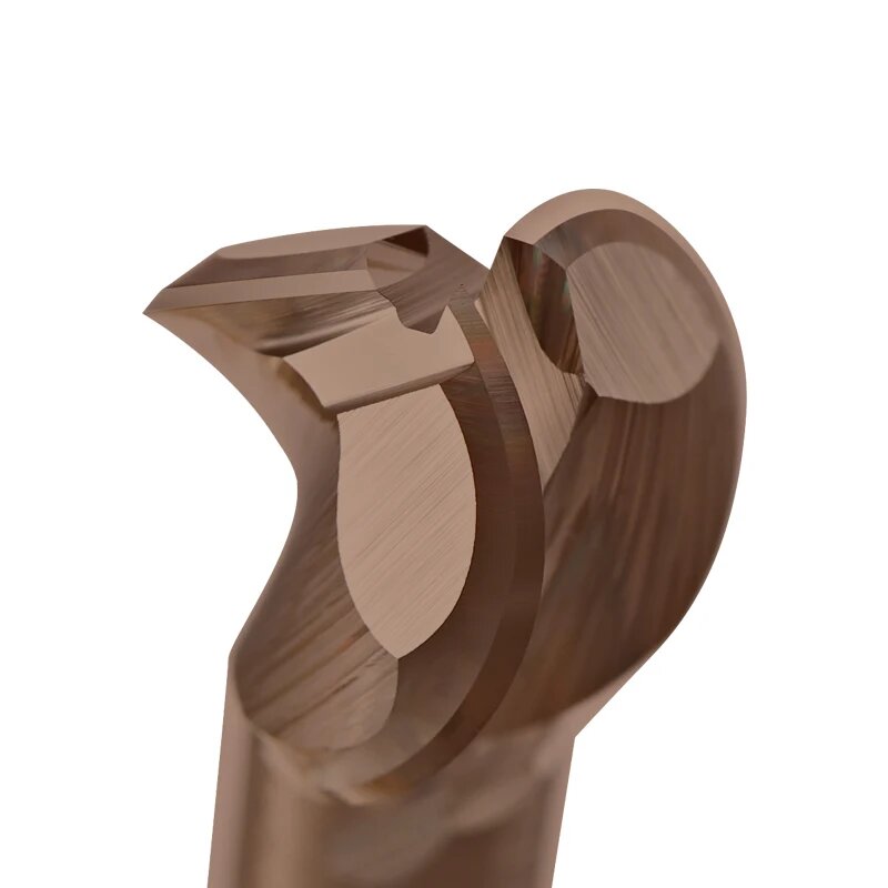 T-образная фреза карбидная R2 R3 R4 R5 R6 with coating, R0.75x4Dx50L-2F