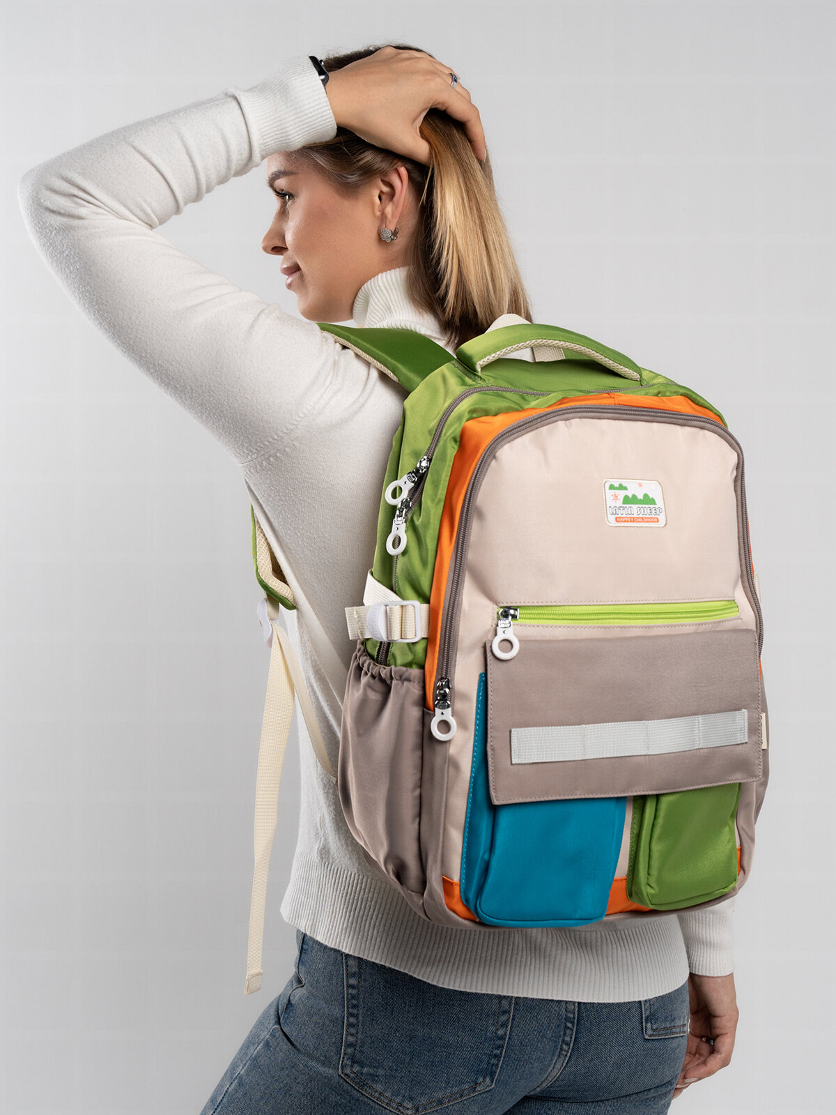 Рюкзак PICANO яркий молодёжный серый