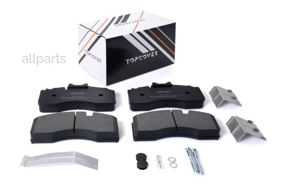 TOPCOVER T02978004 Колодки тормозные задние дисковые к-кт BPW ECO+2
