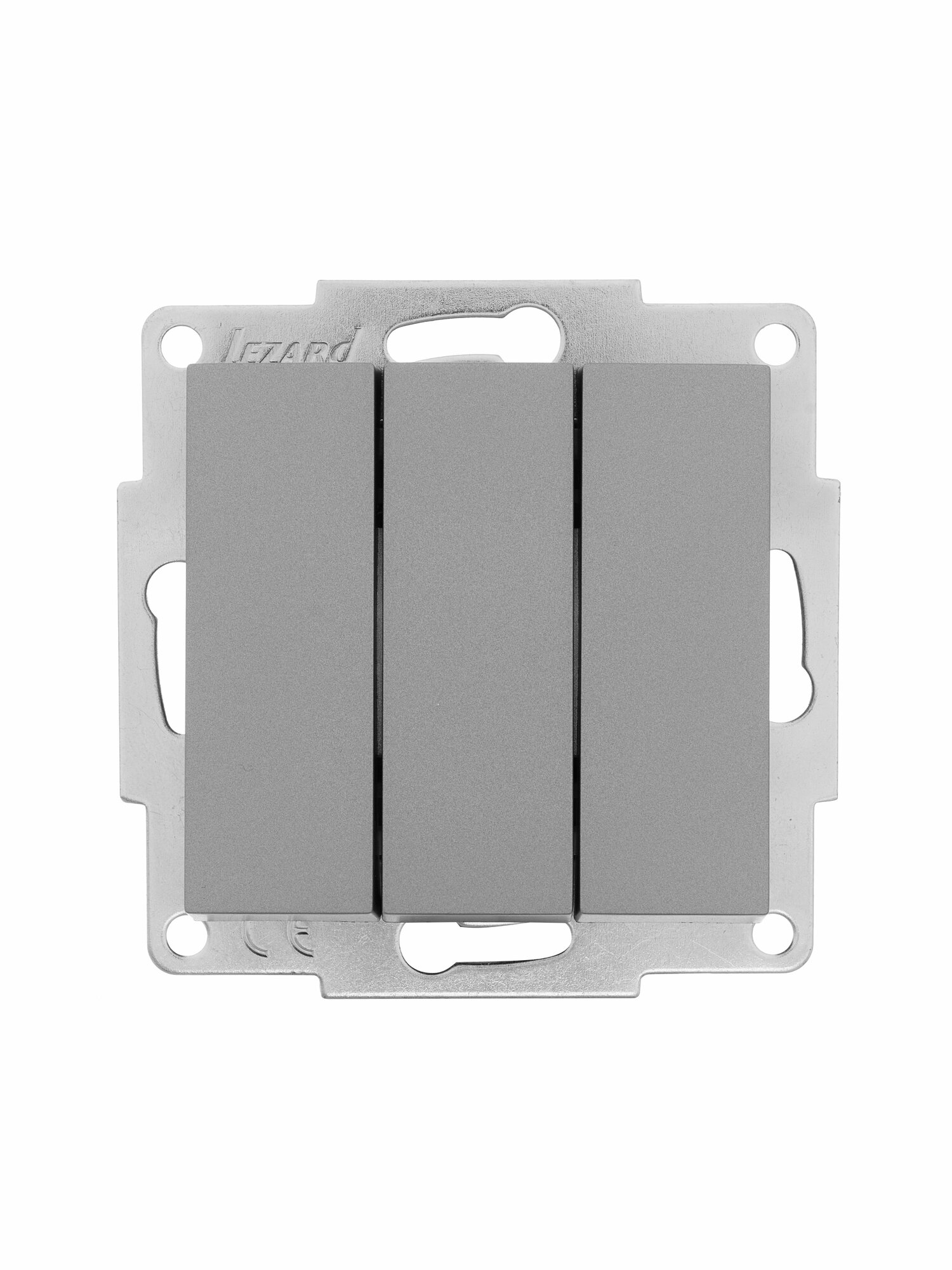 Выключатель тройной VESNA платина