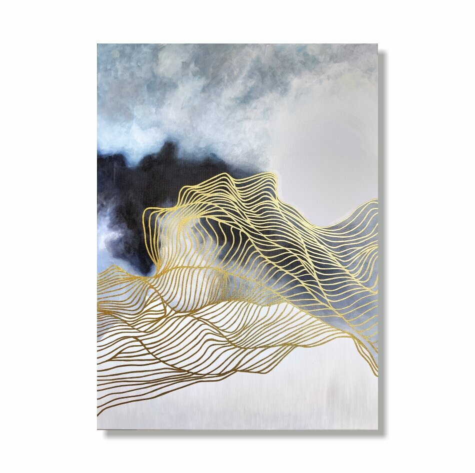 Картина абстрактная на стену ручной работы